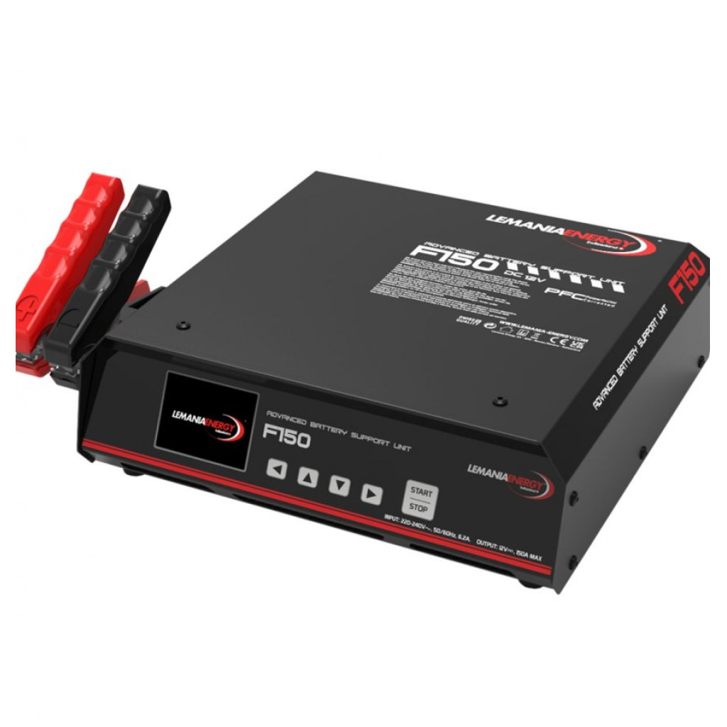 Lemania 12V 150A Elektronisk batterilader med diagnose + 5 meters kabel - Skanbatt.no